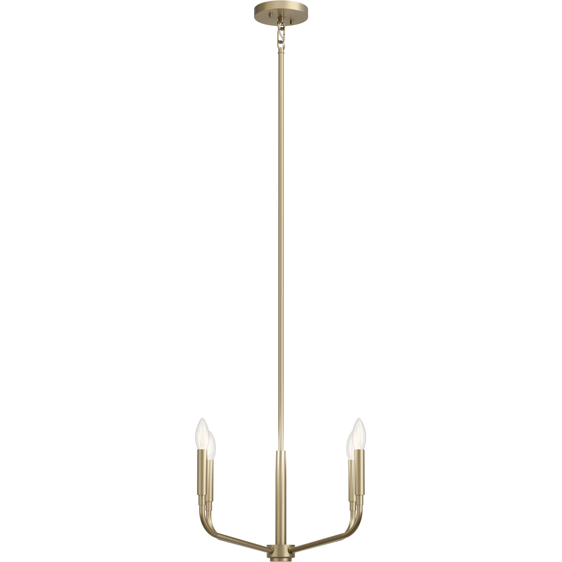 Kichler 52716CPZ Madden 4 Light Champagne Bronze Chandelier/Semi Flush ...