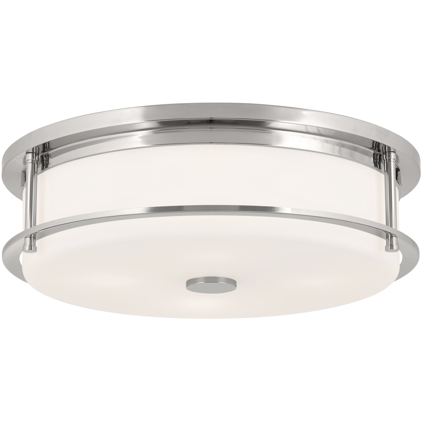 Brit LED 18 inch Polished Nickel Flush Mount Ceiling Light