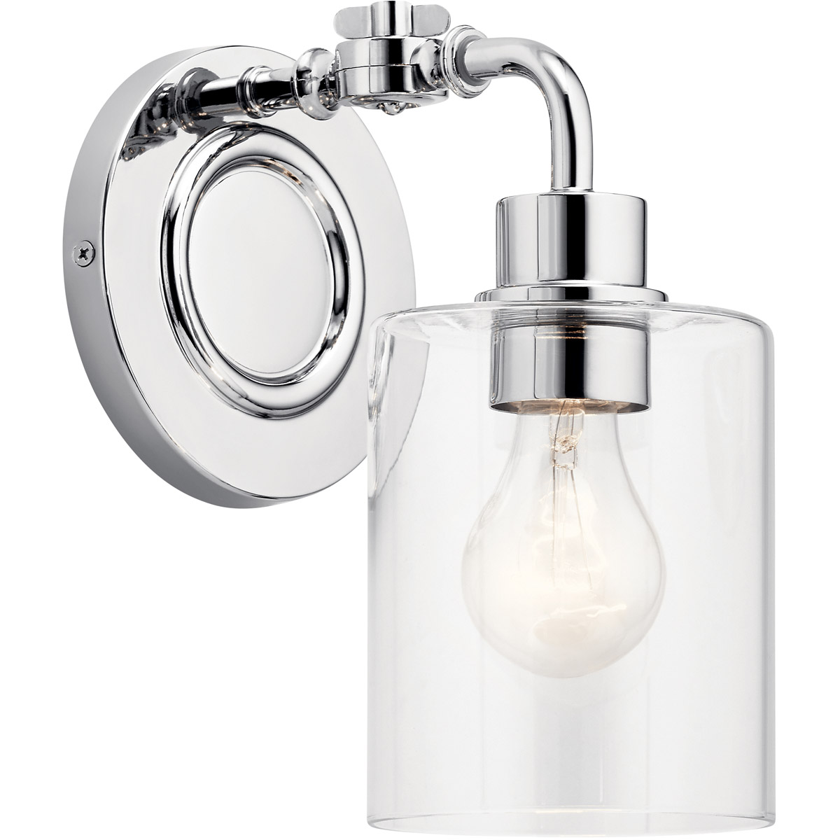 Kichler 45664CH Gunnison 1 Light 6 inch Chrome Wall Bracket Wall Light