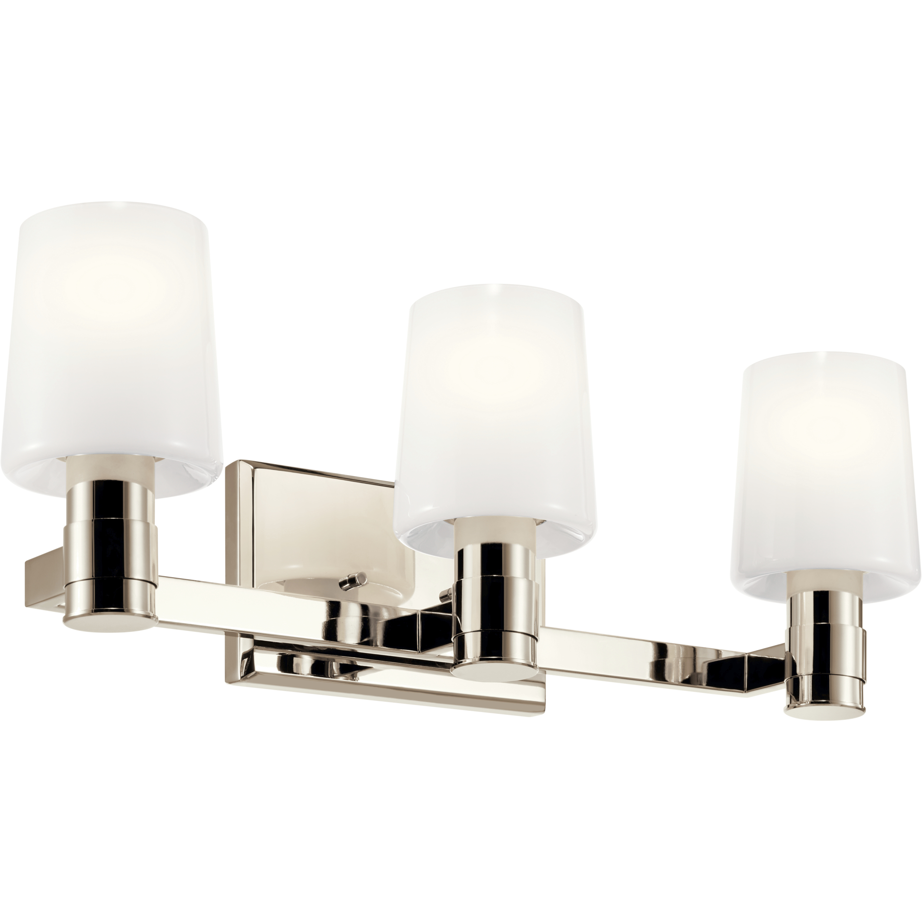 Kichler 55176PN Adani 3 Light 24 inch Polished Nickel Bath Bracket Wall ...