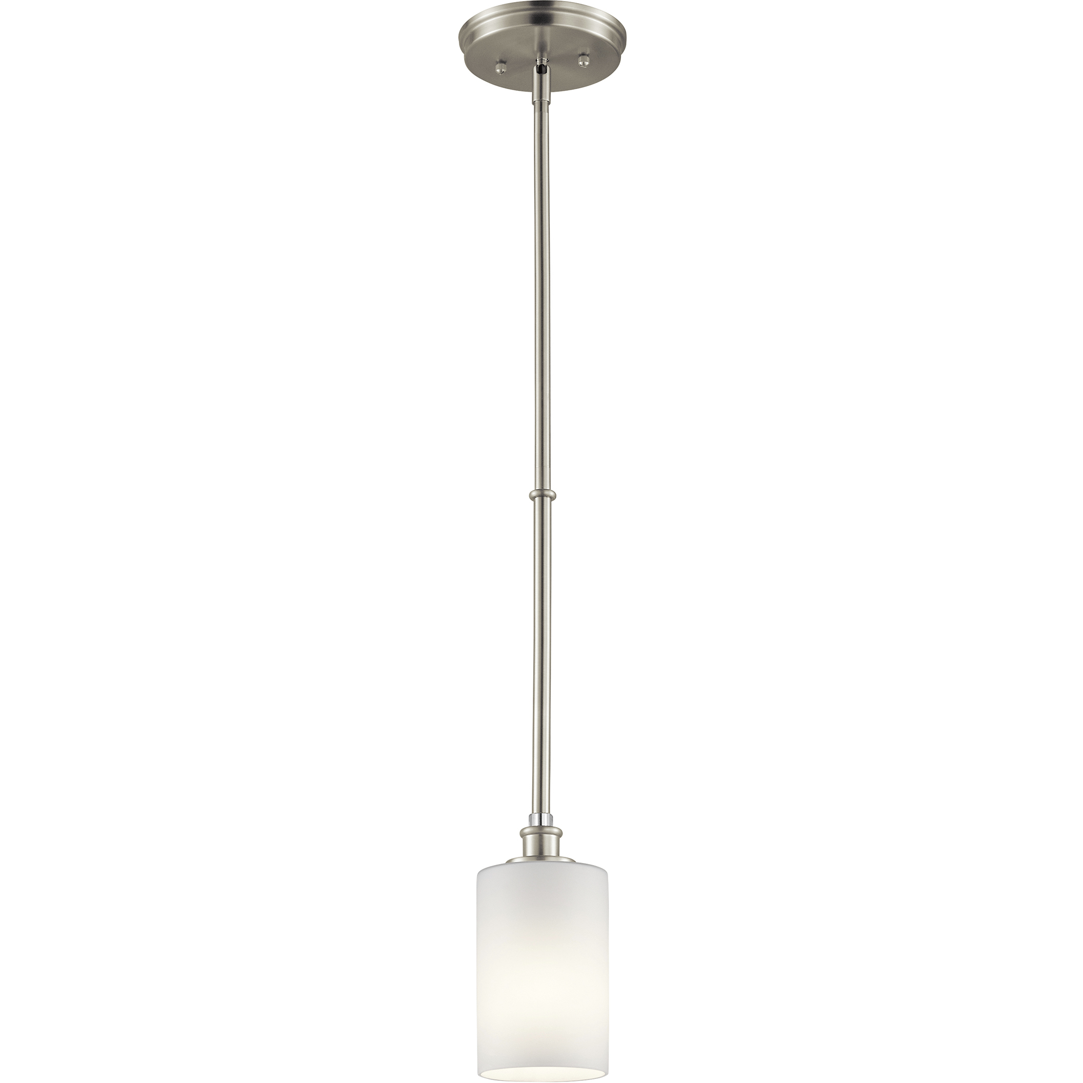 Kichler 43927NI Joelson 1 Light 4 inch Brushed Nickel Mini Pendant ...