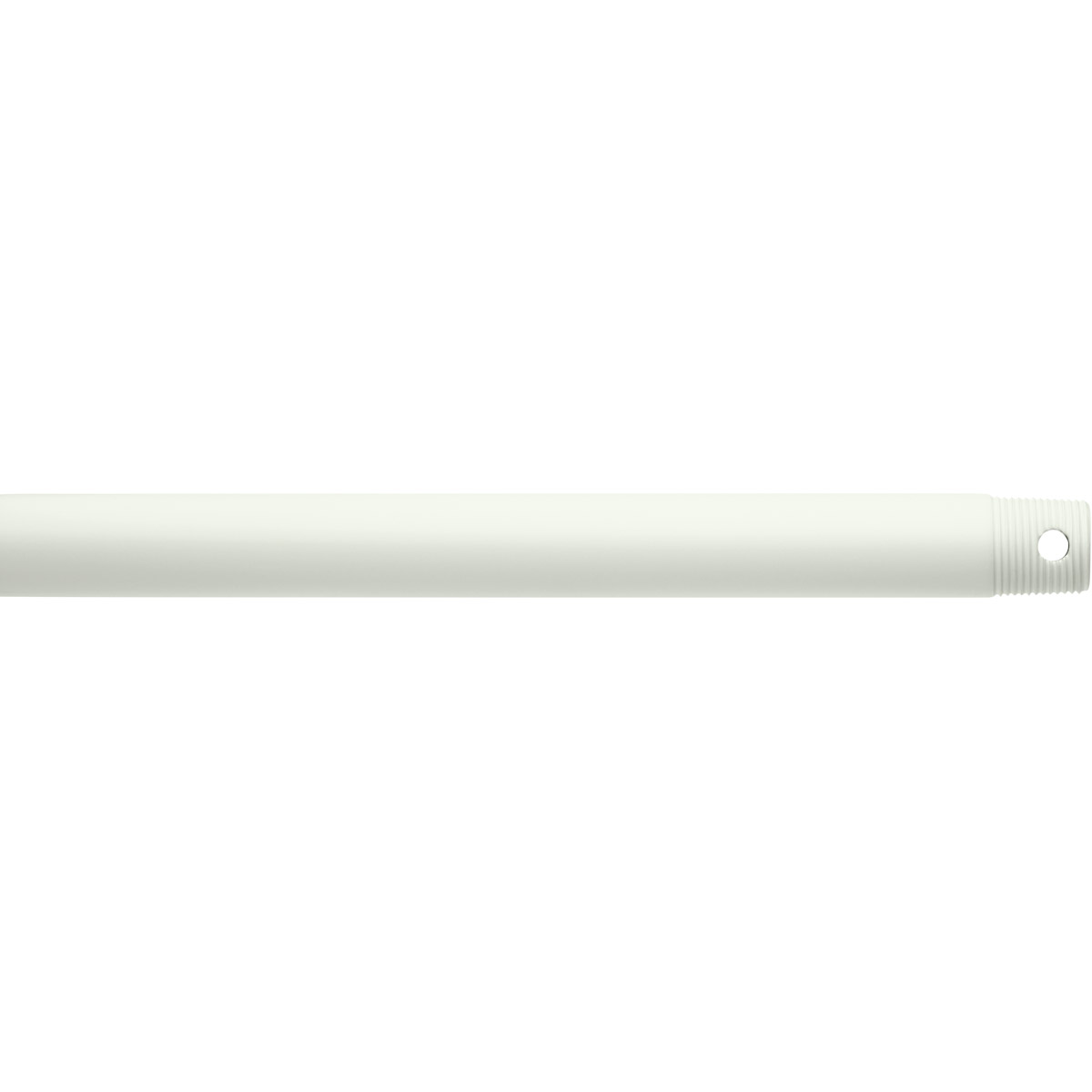 Kichler 360000MWH Independence Matte White Fan Down Rod, 12 inch