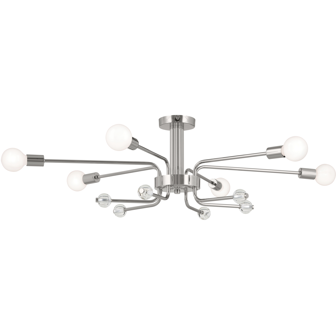 Ocala LED 24.25 inch Polished Nickel Flush Mount Ceiling Light