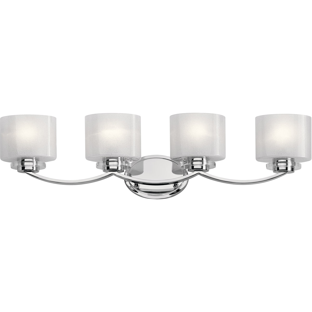 Kichler 45864CH Archer 4 Light 33 inch Chrome Wall Mt Bath 4 Arm Wall Light
